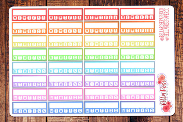 Habit Tracker Planner Stickers B011 – Bella Rose Paper Co